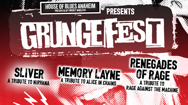 Grungefest w/Tributes to Nirvana and more | House of Blues