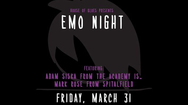 EMO Night featuring DJ Sets from Mark Rose and Adam Siska | House of Blues